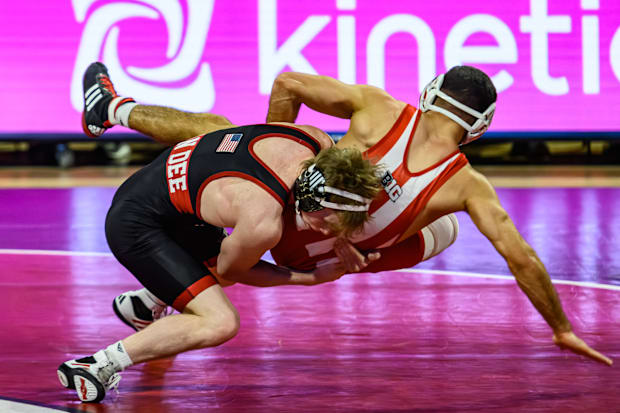 Nebraska Wrestling Trounces Indiana on Senior Day