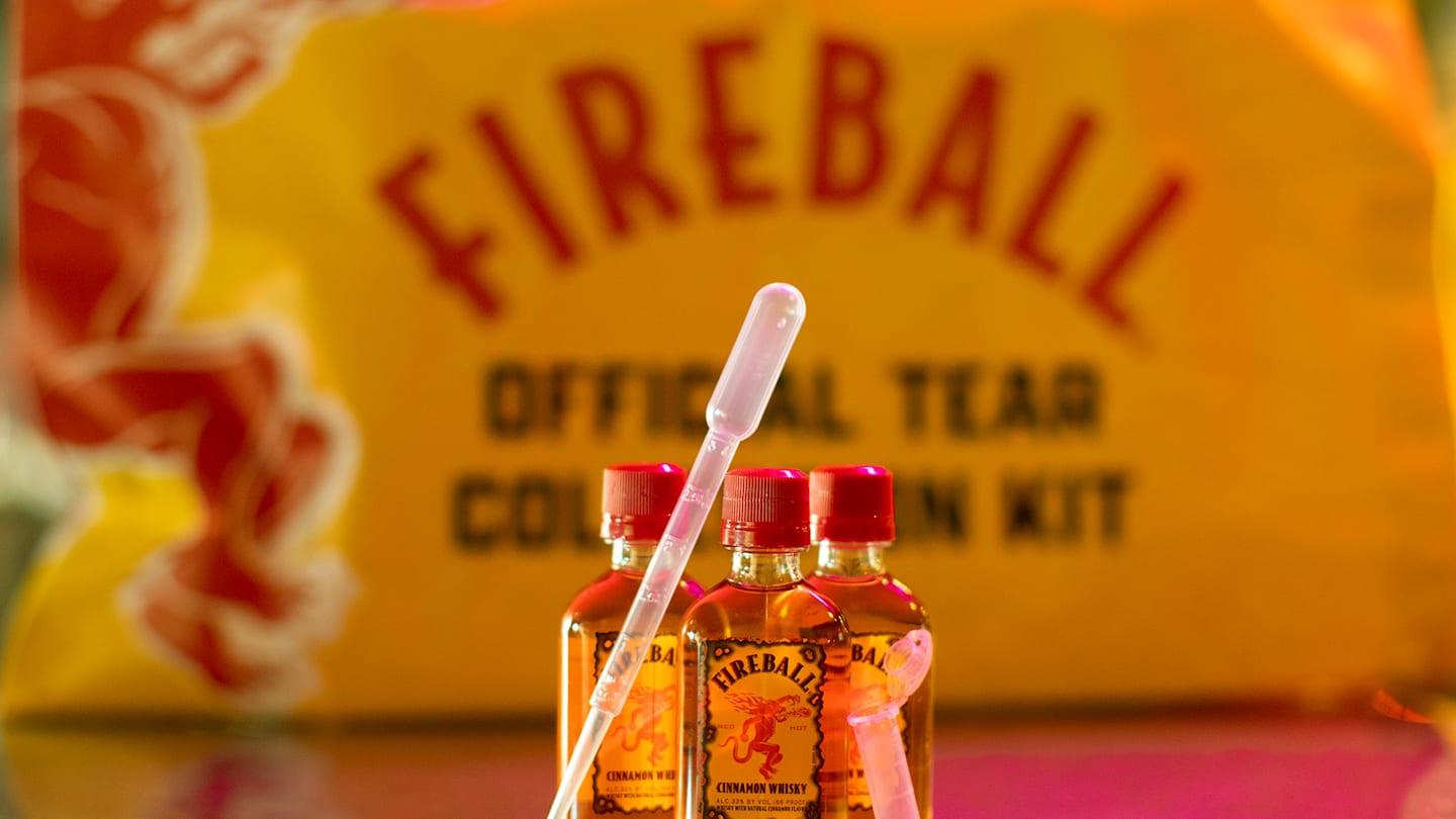 Fireball turns tears of sadness into the fiery sip of ultimate victory