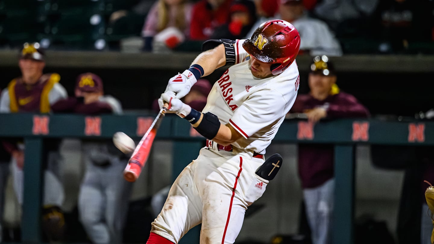 Nebraska Baseball Rallies Late, Falls in Extras to Minnesota