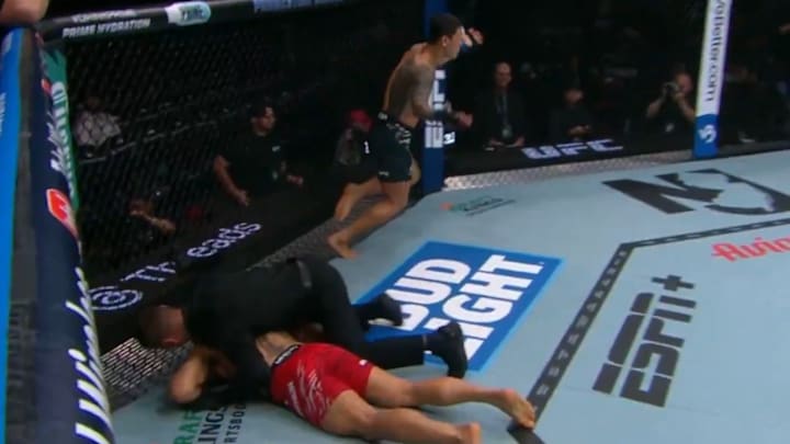 UFC first-timer scores insane 28-second faceplant KO