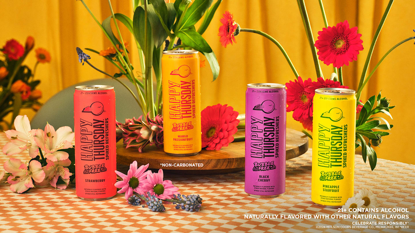 Happy Thursday raises a toast to a fruity, refreshing, bubble free libation