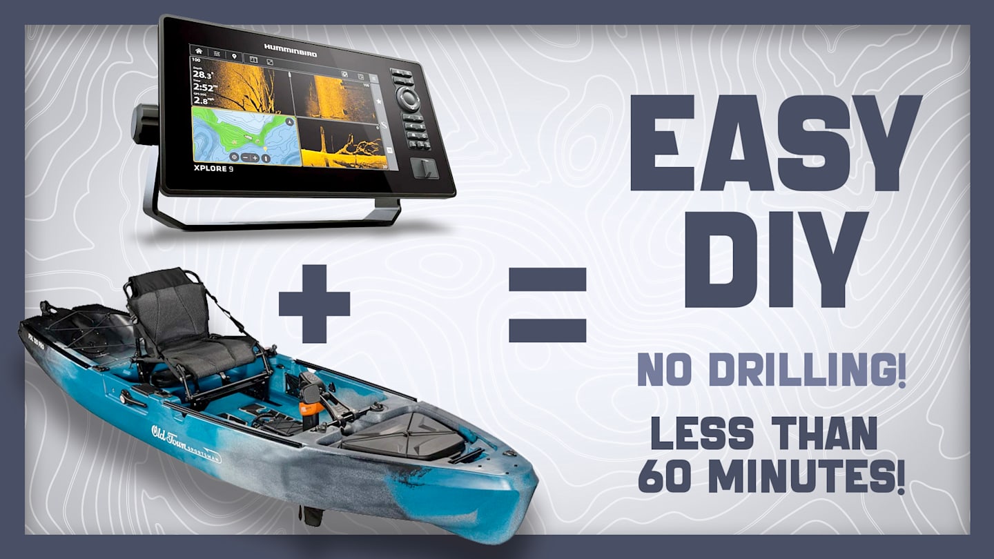 How to Install a Humminbird XPLORE on an Old Town Sportsman 120 PDL Pro ...