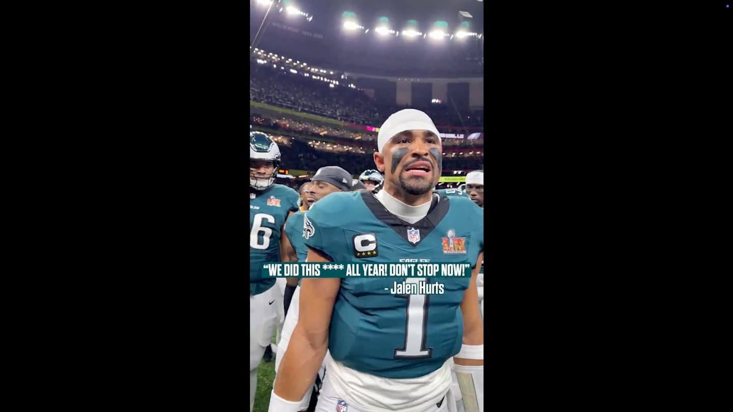 Jalen Hurts Delivered Locked-In Hype Speech for Eagles Ahead of Super Bowl