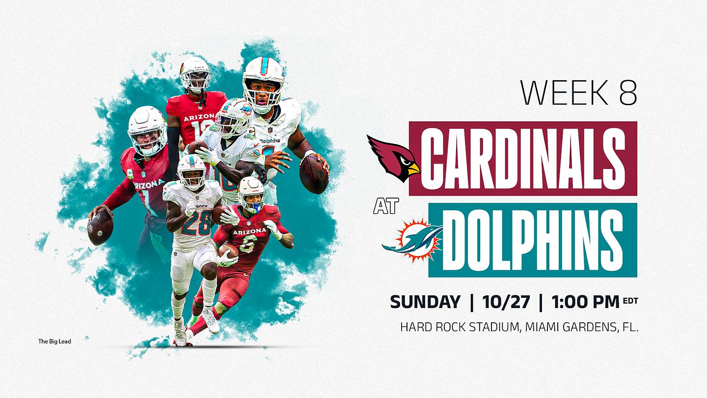 How to watch Arizona Cardinals at Miami Dolphins time, TV channel, live ...