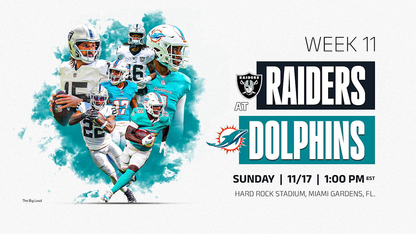 How to Watch Raiders vs Dolphins, free live stream, TV channel