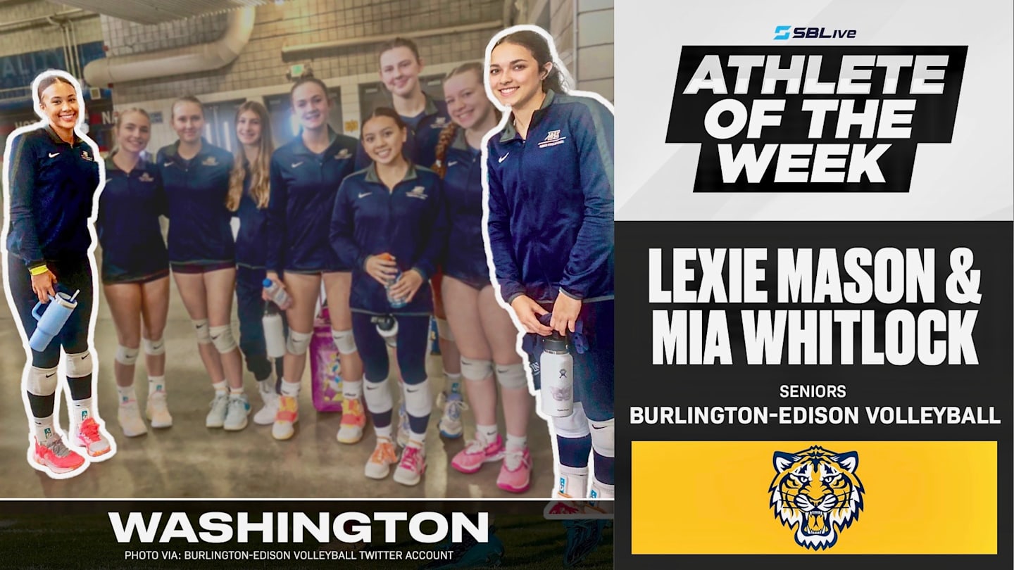Burlington-Edison volleyball players Lexie Mason and Mia Whitlock voted WaFd Bank Washington HS ...