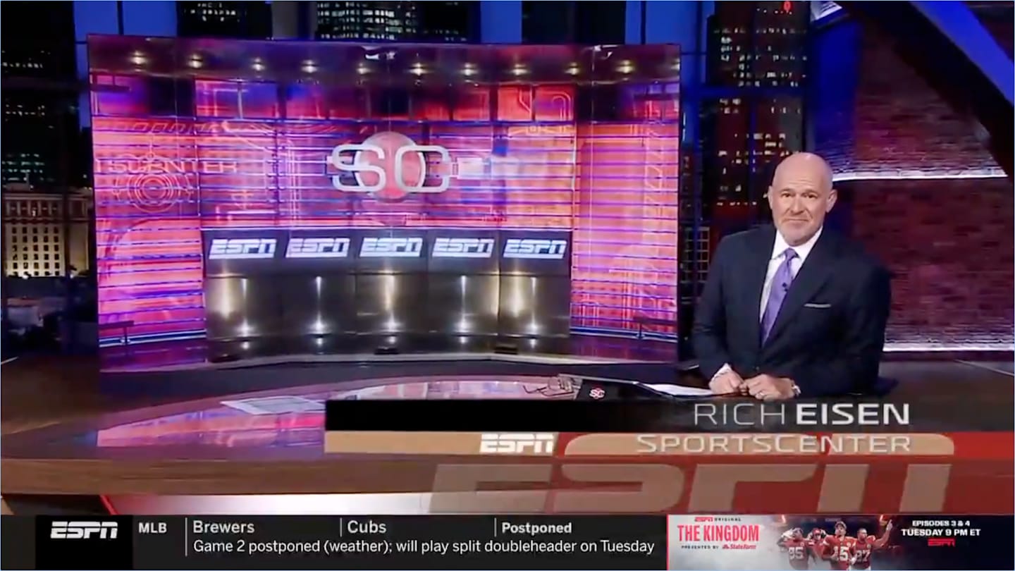 ESPN Gave ‘SportsCenter’ a Cool Throwback Intro to Celebrate Rich Eisen’s Return