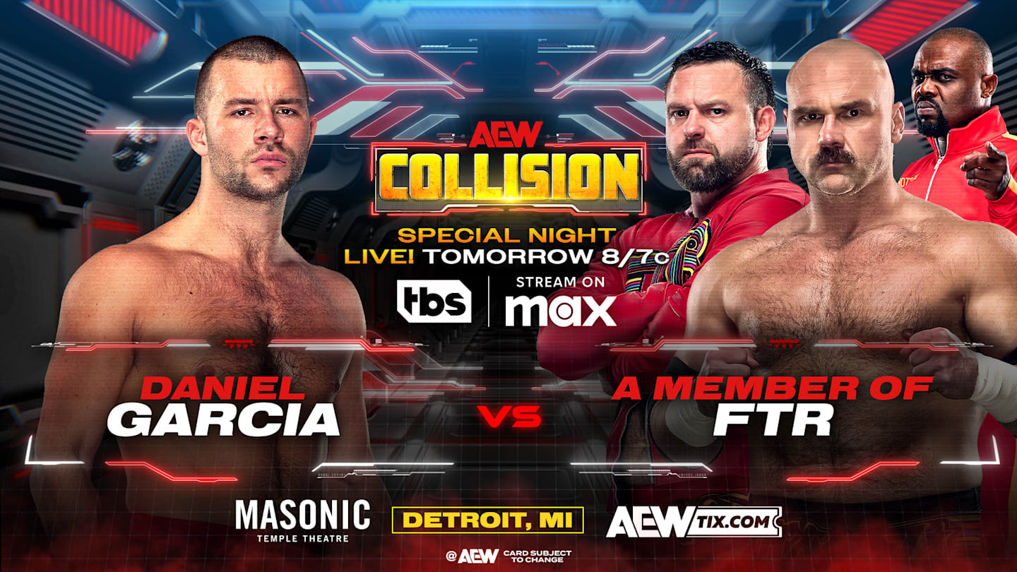 AEW Collision Results [5/8/25}: Garcia & Dax Brawl, Ricochet Attacks ...