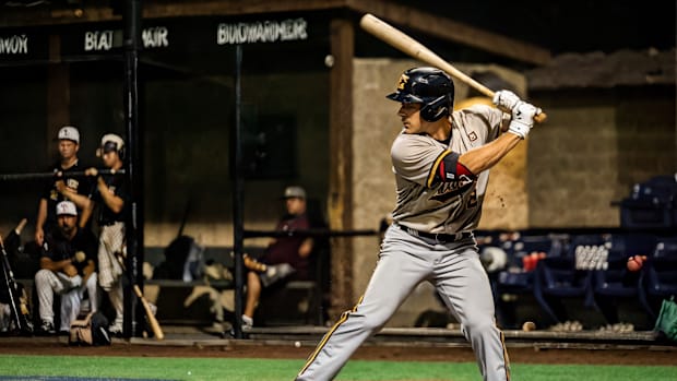 Arkansas' leadoff hitter takes long journey with Razorbacks