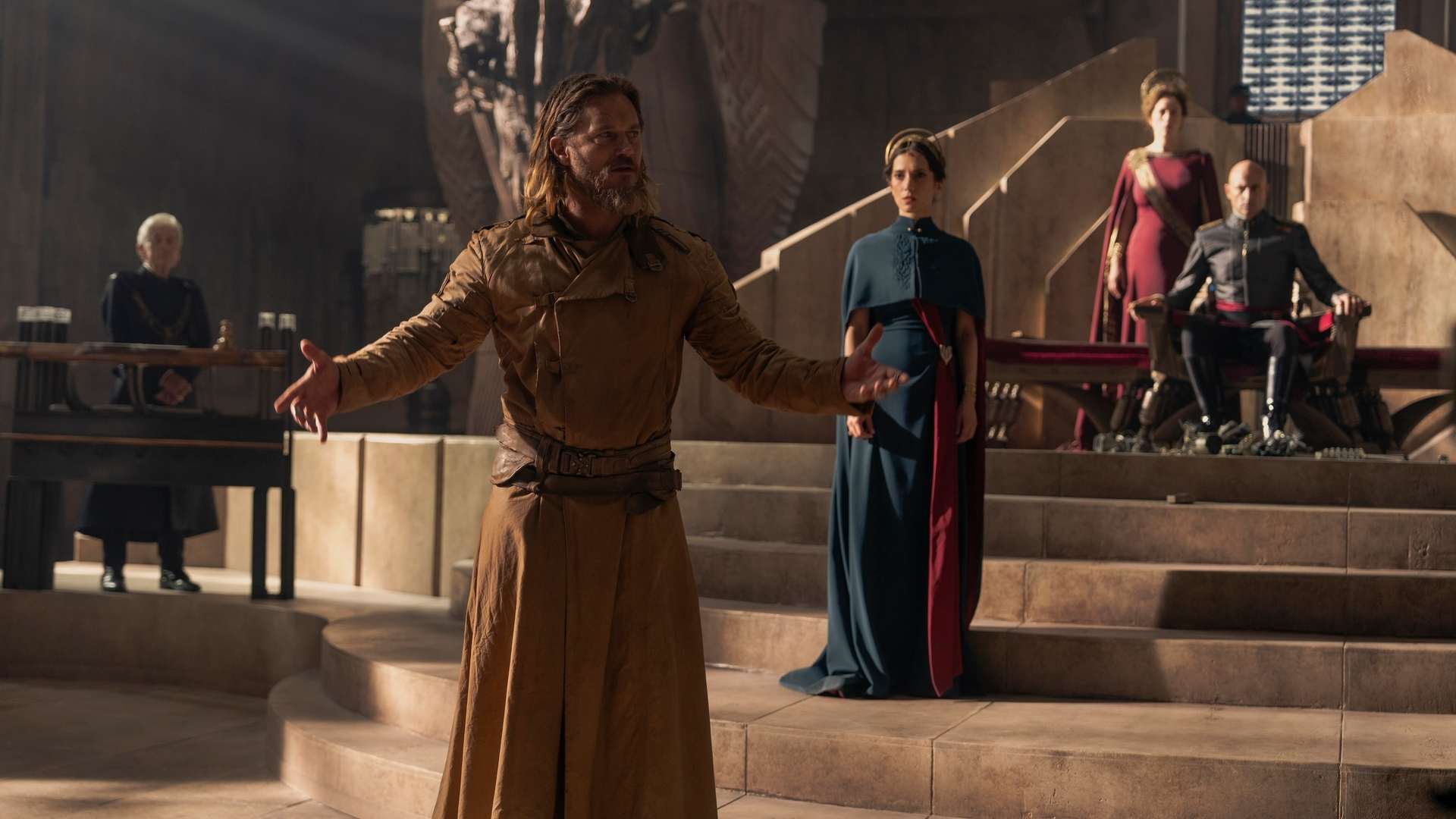 Travis Fimmel and his Dune: Prophecy costars break down last night's ...