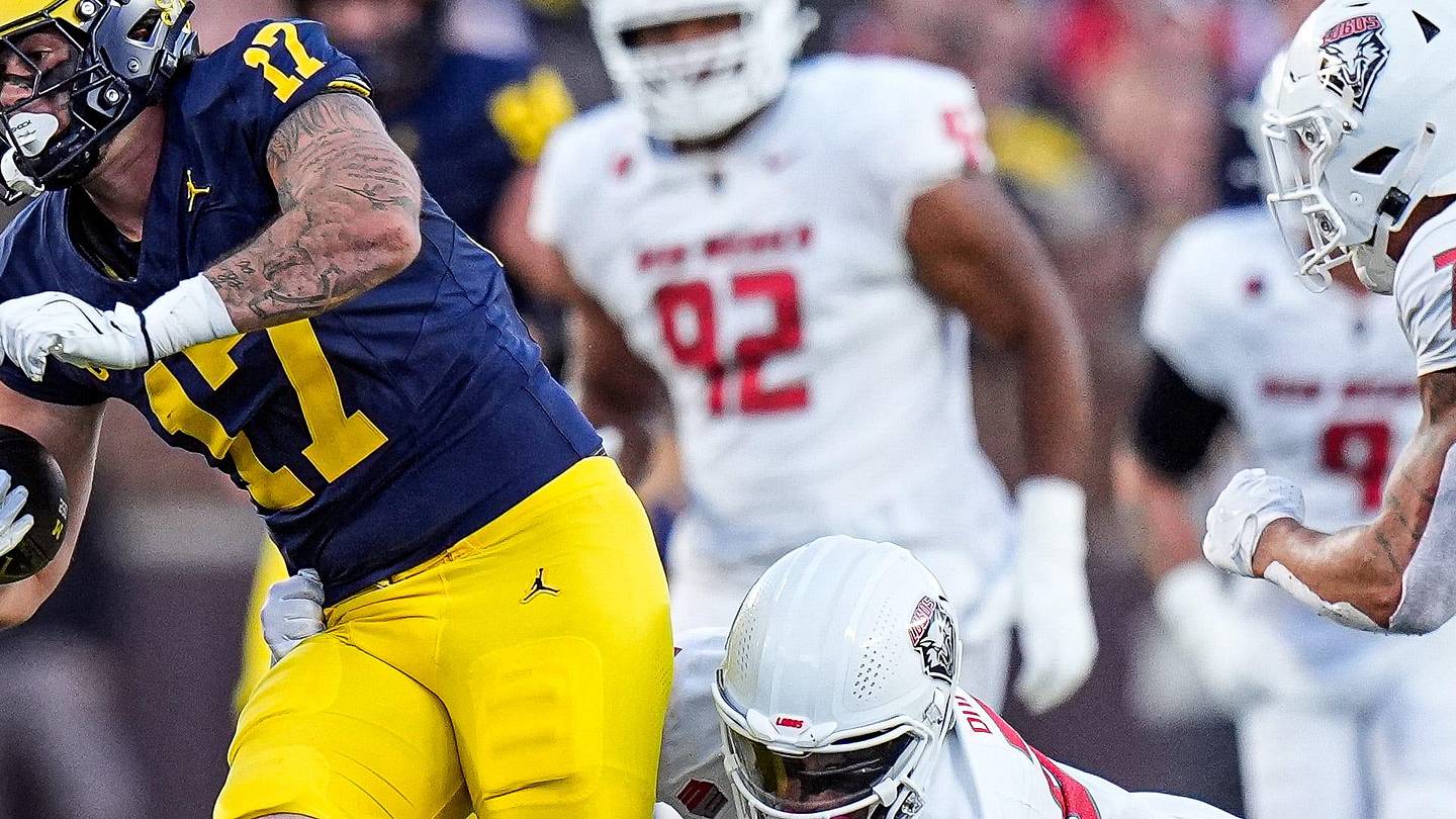 Michigan's Marlin Klein receives top grade nationally after Week 1 ...