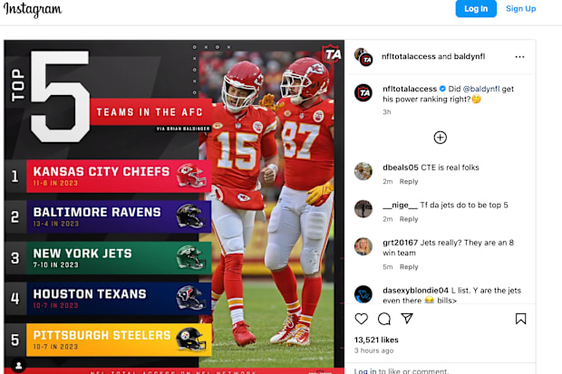 Look Nfl Network Analyst Puts New York Pittsburgh Among Afcs Top Teams