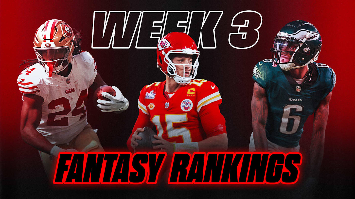 Week 3 Fantasy Football PPR Rankings for Every Position