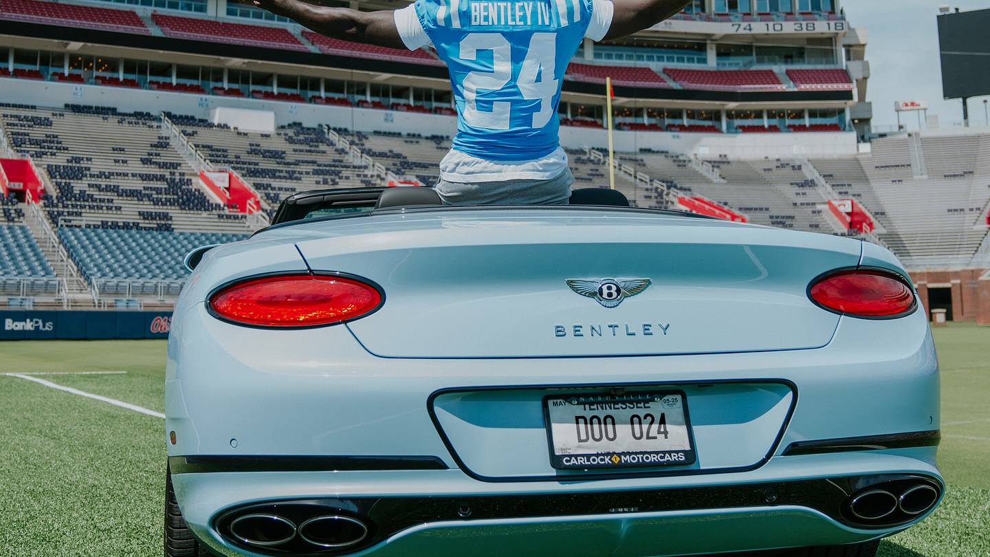 'Bentley in a Bentley!' Ole Miss Rebels Football Uses Luxury Car For ...