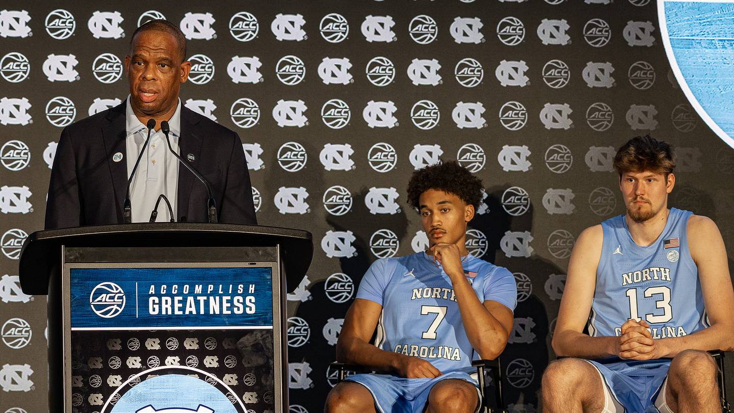UNC’s Hubert Davis, Players Speak at ACC Tipoff