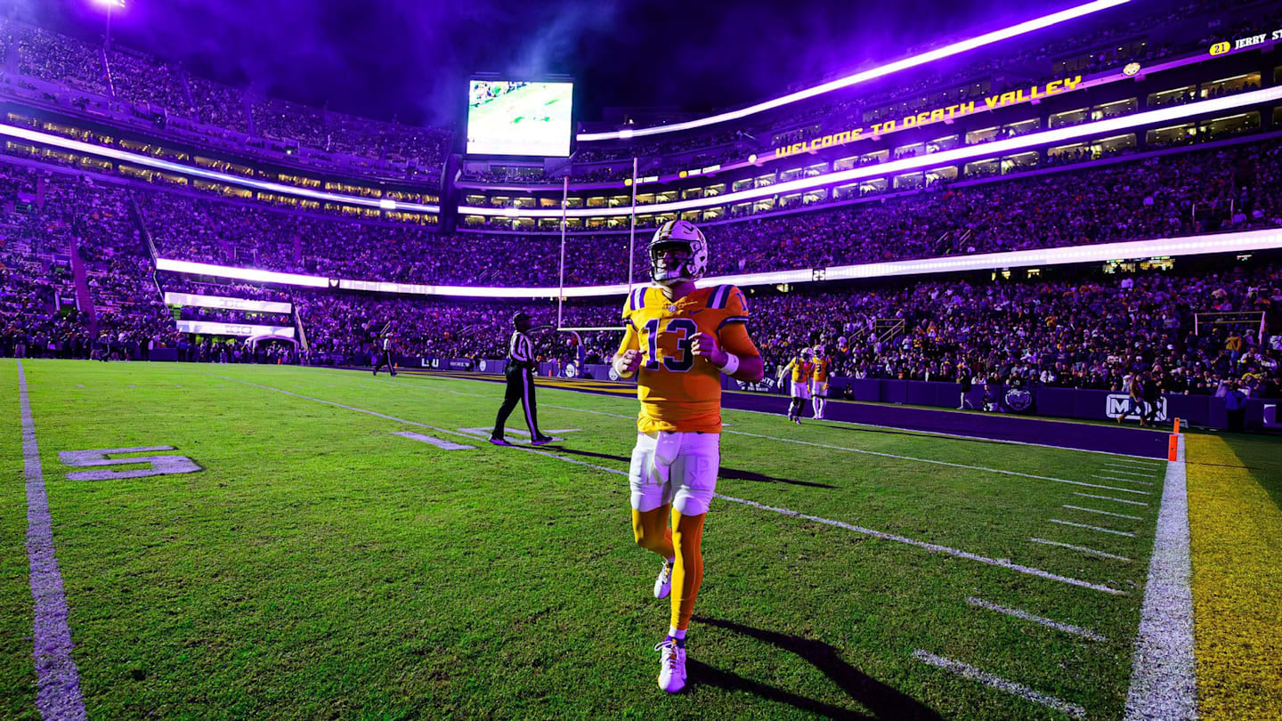 LSU Football Quarterback Garrett Nussmeier Lands on Injury Report Ahead ...