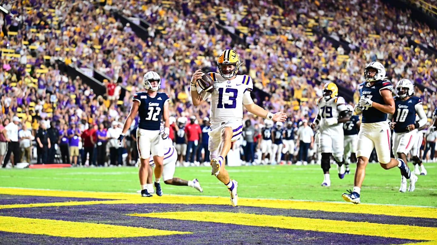 LSU Quarterback Garrett Nussmeier Shows "Growth," Leads Improbable ...