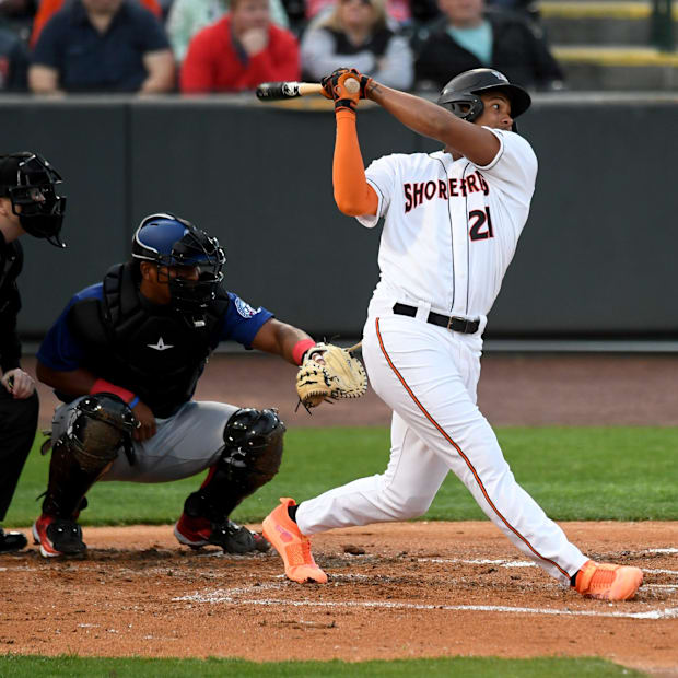 Orioles GM reveals why club hasn't called up top two prospects