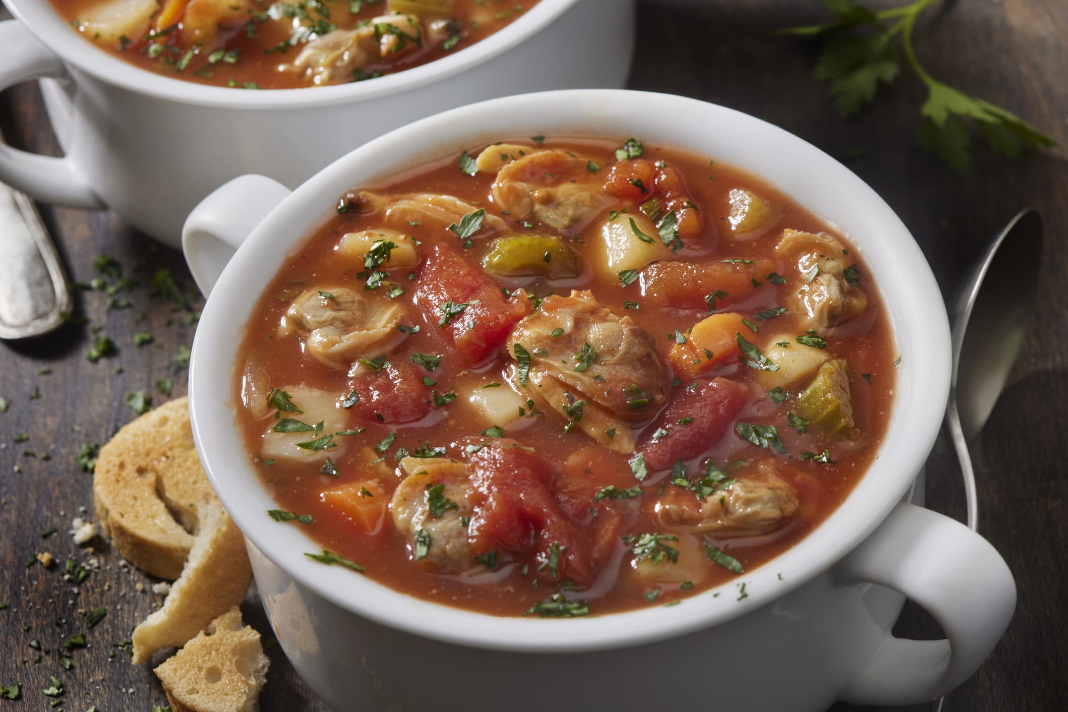 manhattan clam chowder origin