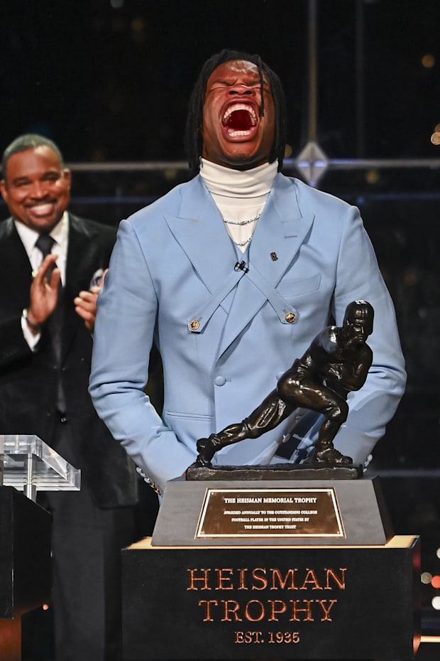 Dallas Cowboys' Mike Zimmer praises Travis Hunter, rare skillset