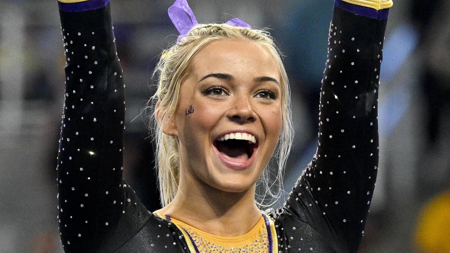 Olivia Dunne Celebrates LSU Gymnastics National Championship in Style
