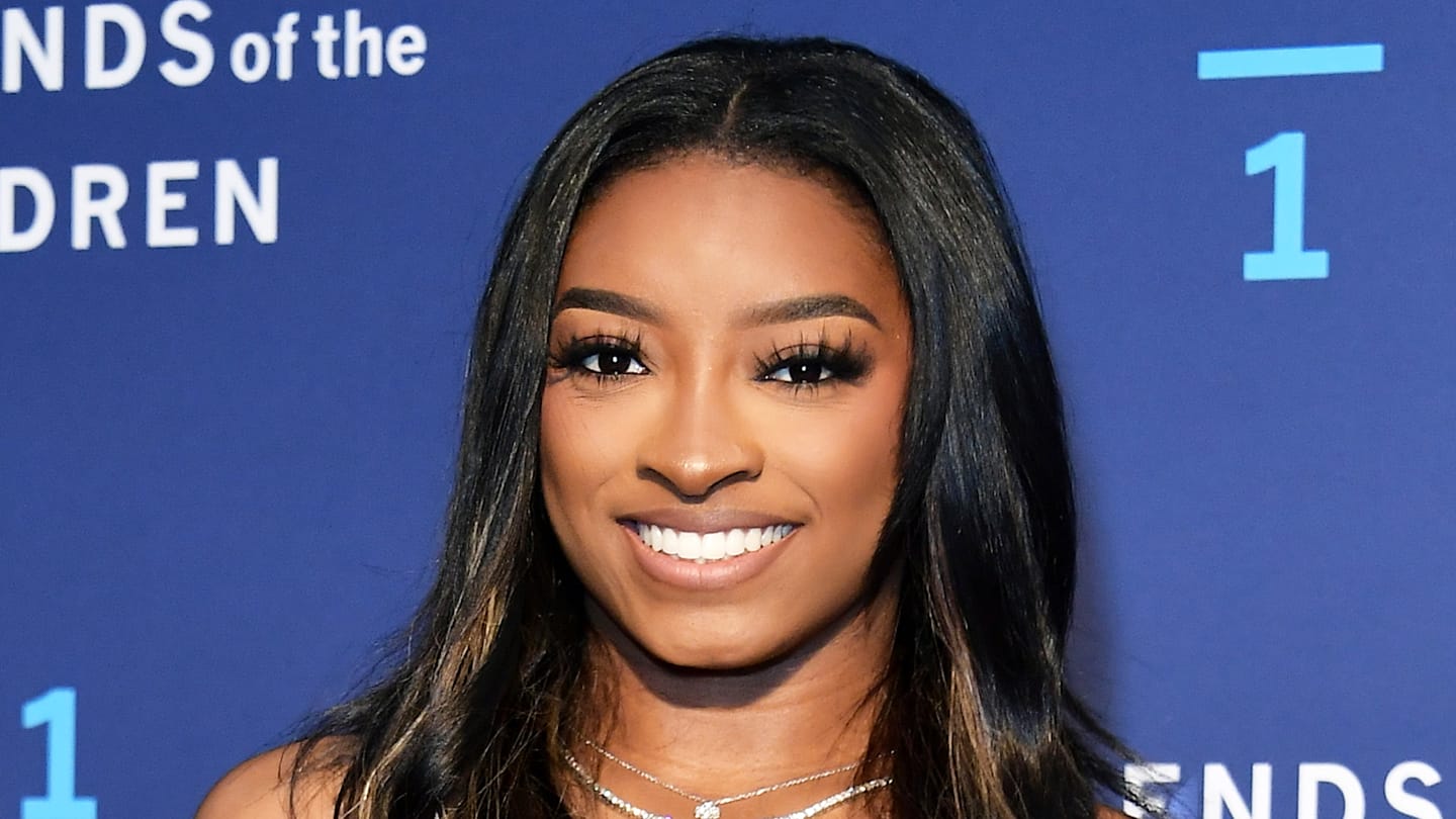 Simone Biles’s Red Bubble Skirt Dress Is Our Favorite Take on the ...