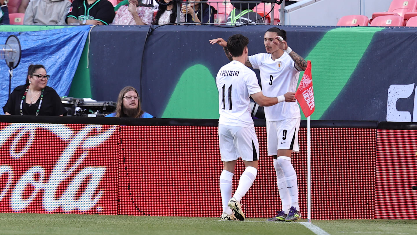 En el amistoso contra México, Darwin Núñez marca su primer hat trick con Uruguay