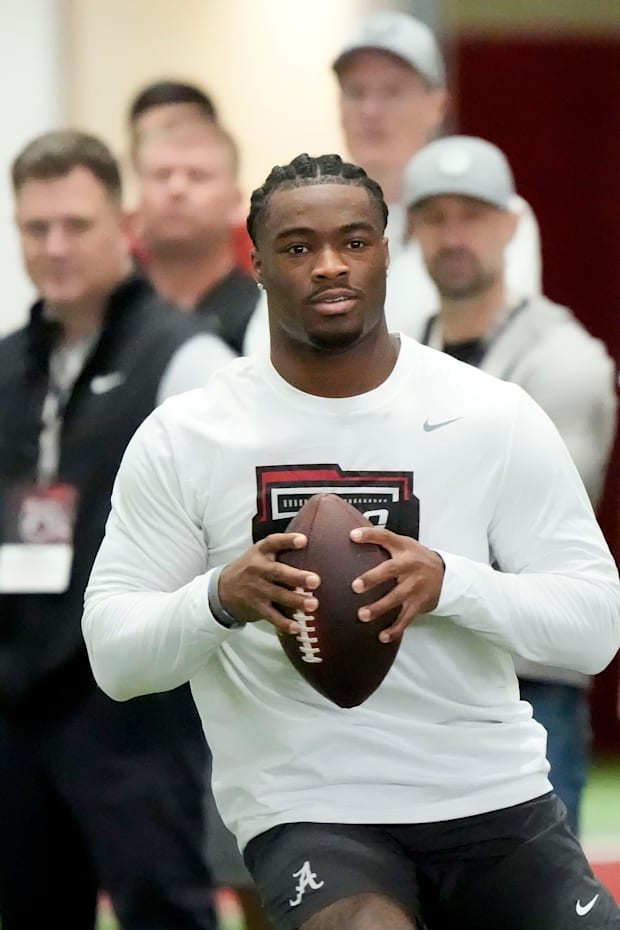 Jalen Milroe says all the right things following first Seattle Seahawks ...