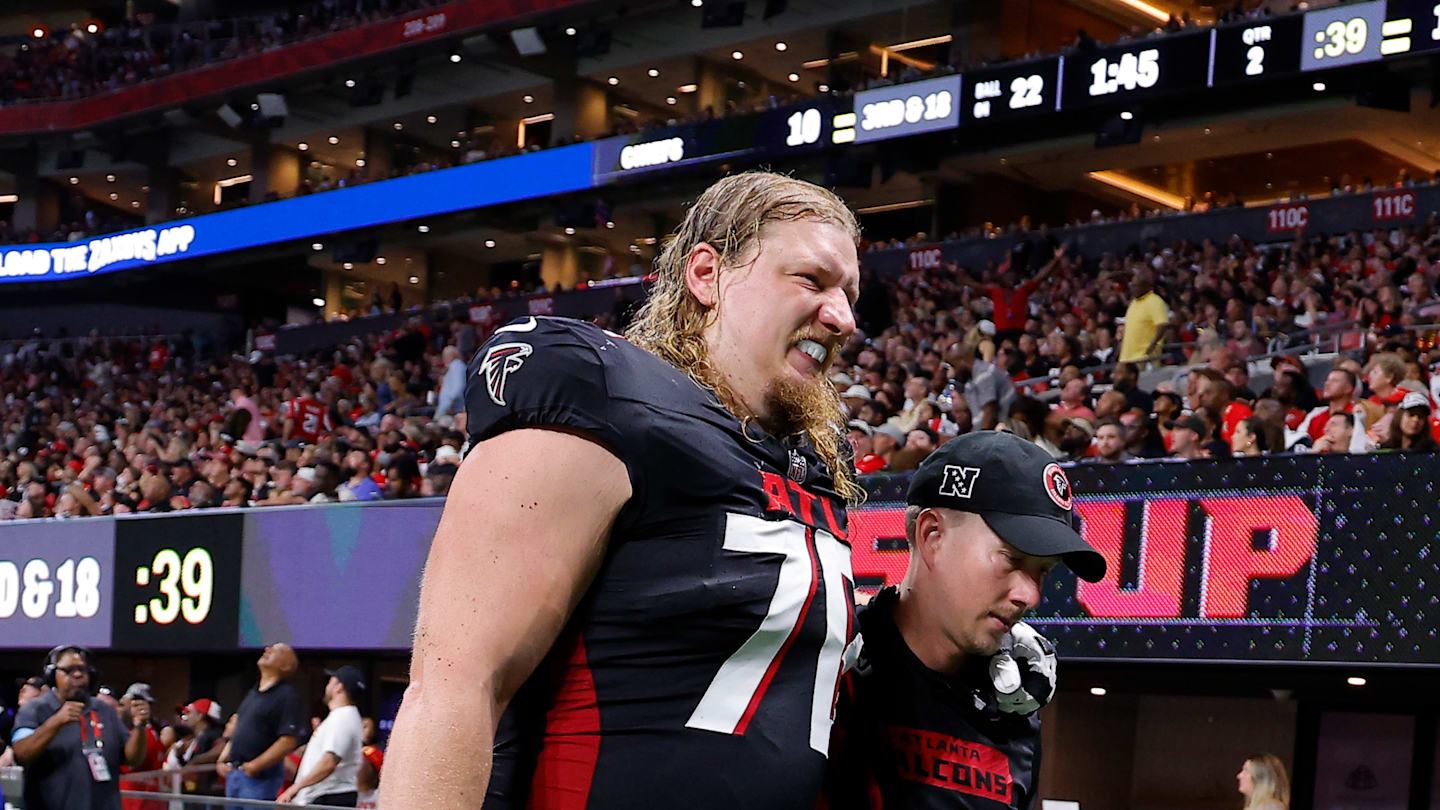 Falcons lose important lineman after suffering injury versus Chiefs in ...