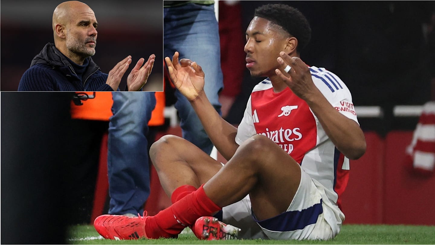 Pep Guardiola responds to Myles Lewis-Skelly 'zen' celebration & issues ...