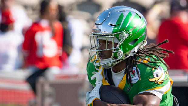 Oregon Ducks' Ra'Shaad Samples On Transfer Makhi Hughes, Running Back ...