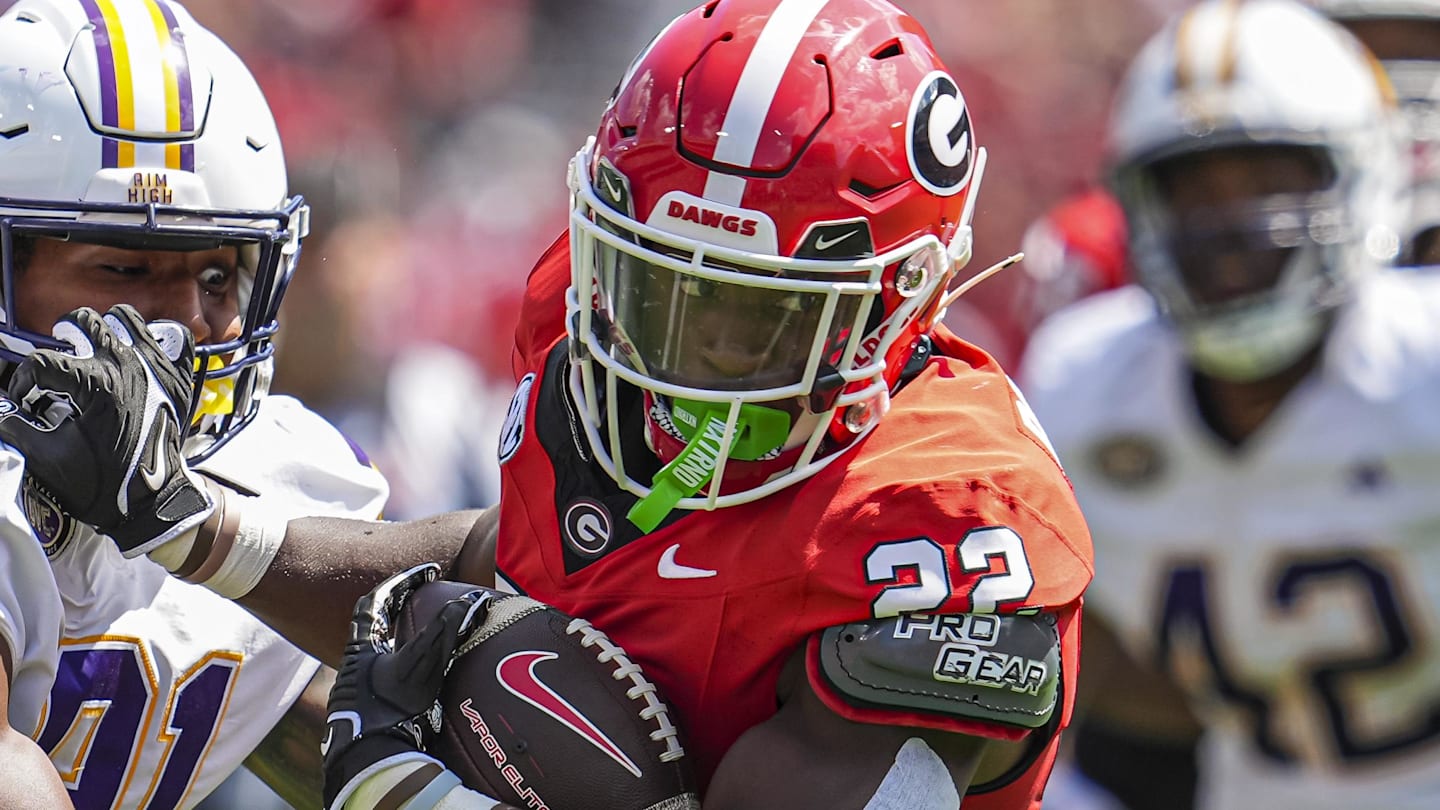 Georgia Bulldogs Running Back Branson Robinson Announces Transfer ...