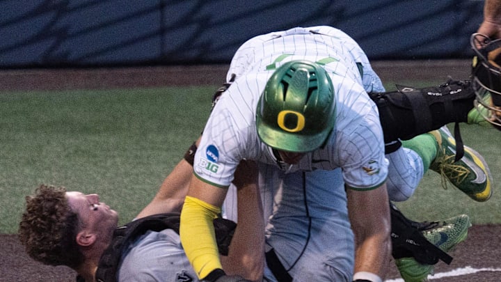 Controversial Home Plate Call Goes Viral, Oregon Ducks Upset By Utah Valley