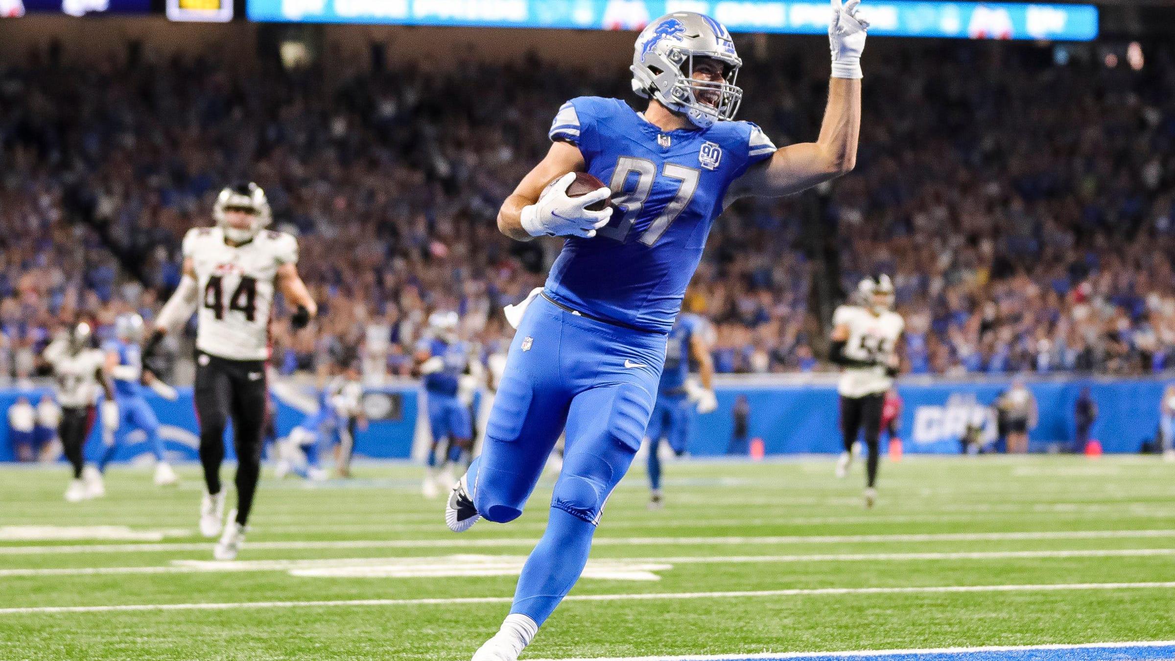 Rob Gronkowski heaps big praise on Lions tight end Sam LaPorta