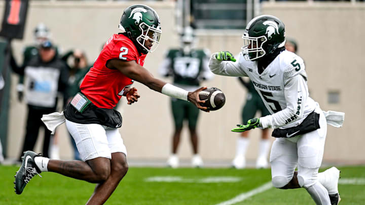 Michigan State RB Nate Carter's skill set on display In Spartans ...