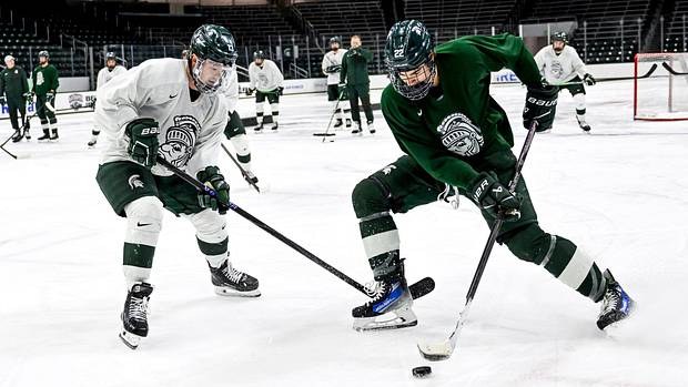 No. 2 MSU Hockey Readies for Season Opener vs. New Hampshire