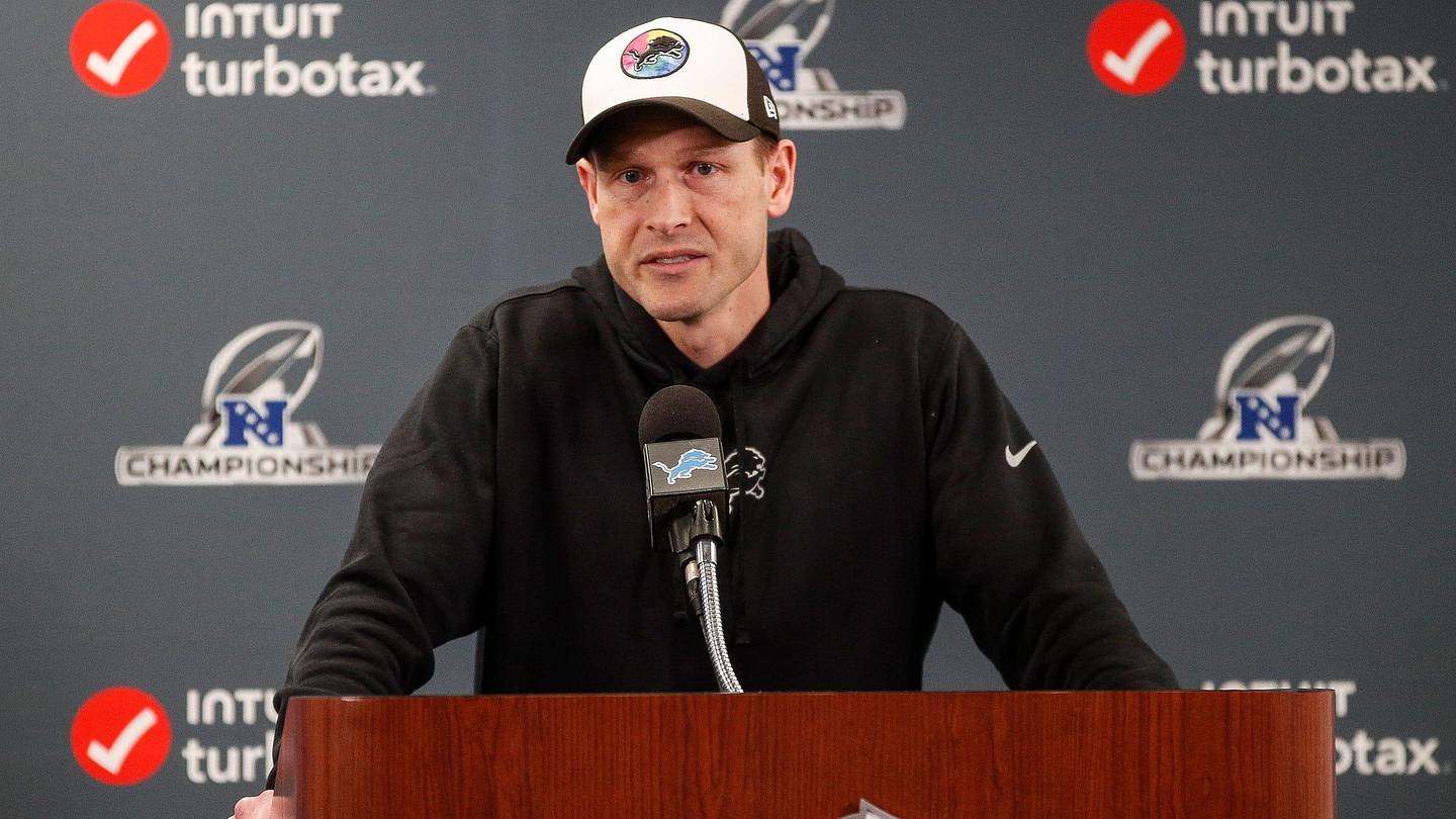 Report: Lions offensive coordinator Ben Johnson to Commanders a ...