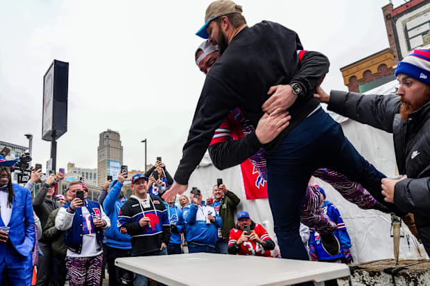 Why do Buffalo Bills fans break tables?