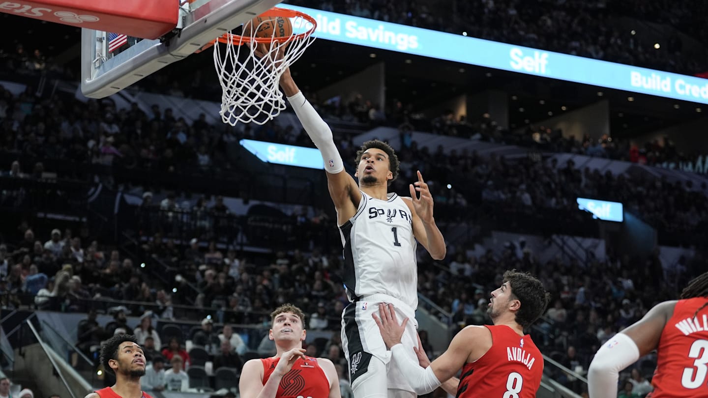 Blazers News: Spurs Star Victor Wembanyama Makes History in Win Over ...
