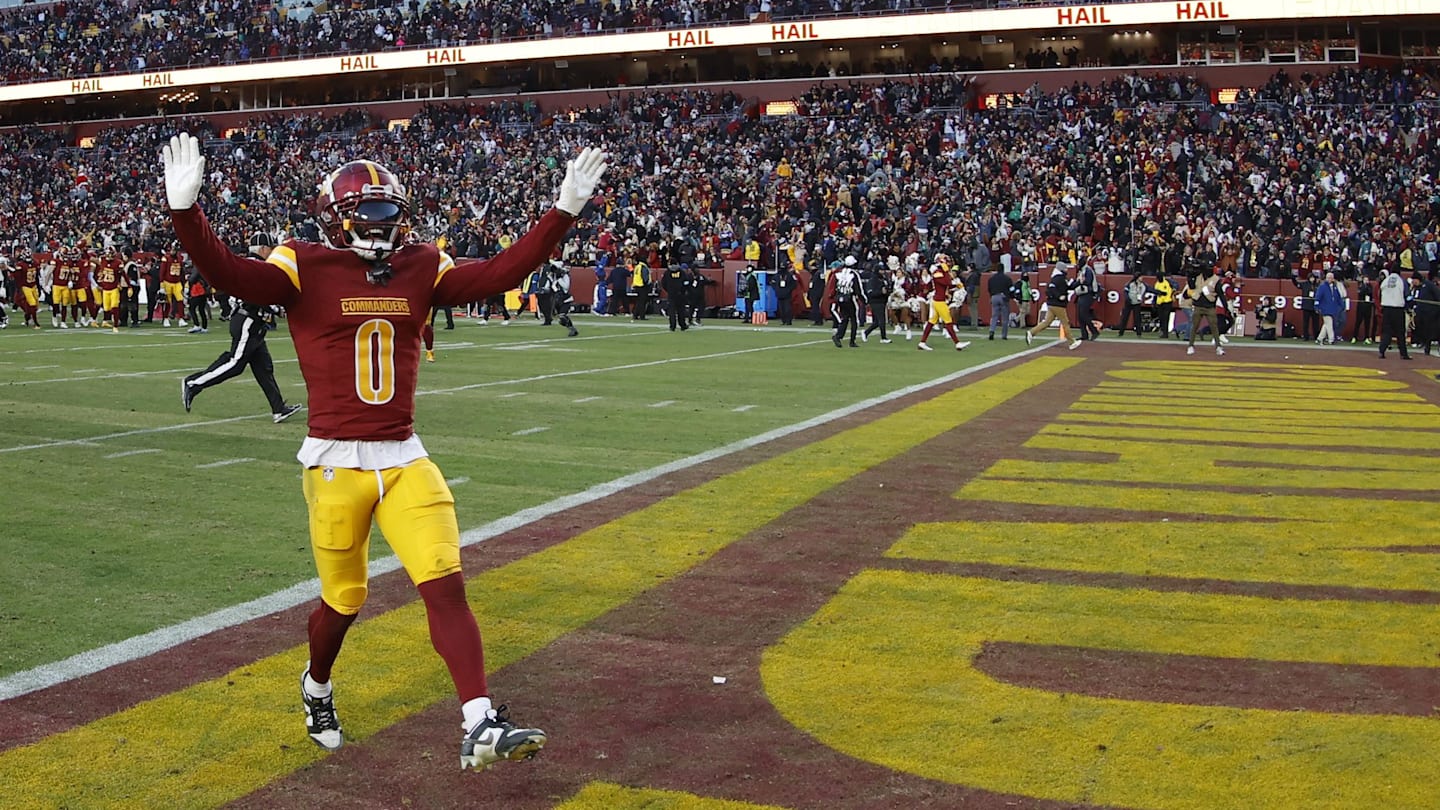 Commanders CB Mike Sainristil makes clutch INT against Detroit Lions in ...