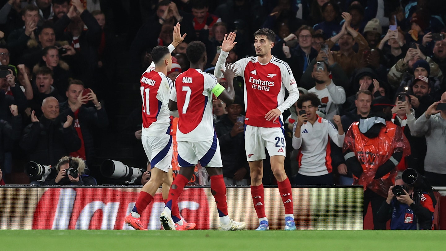 Arsenal's best players in dominant Champions League victory over PSG