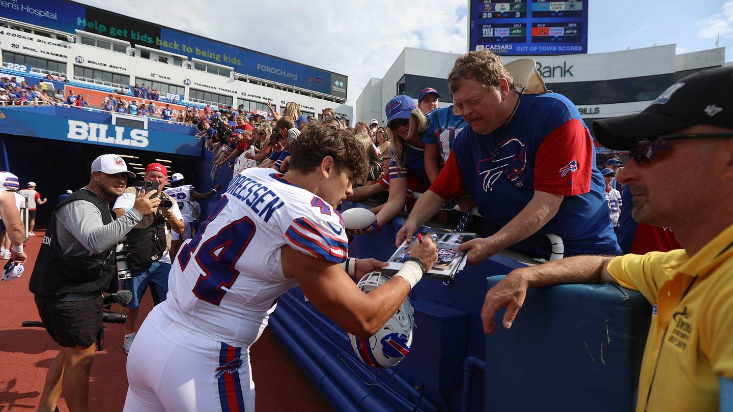 Bills LB Joe Andreessen answers the important question: Has he ever ...