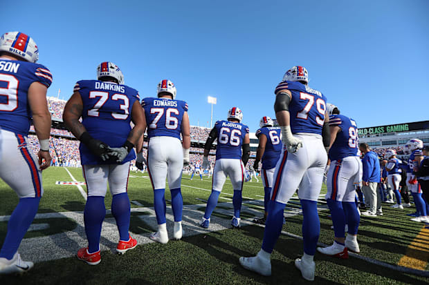 Where does the Buffalo Bills offensive line rank in 2024