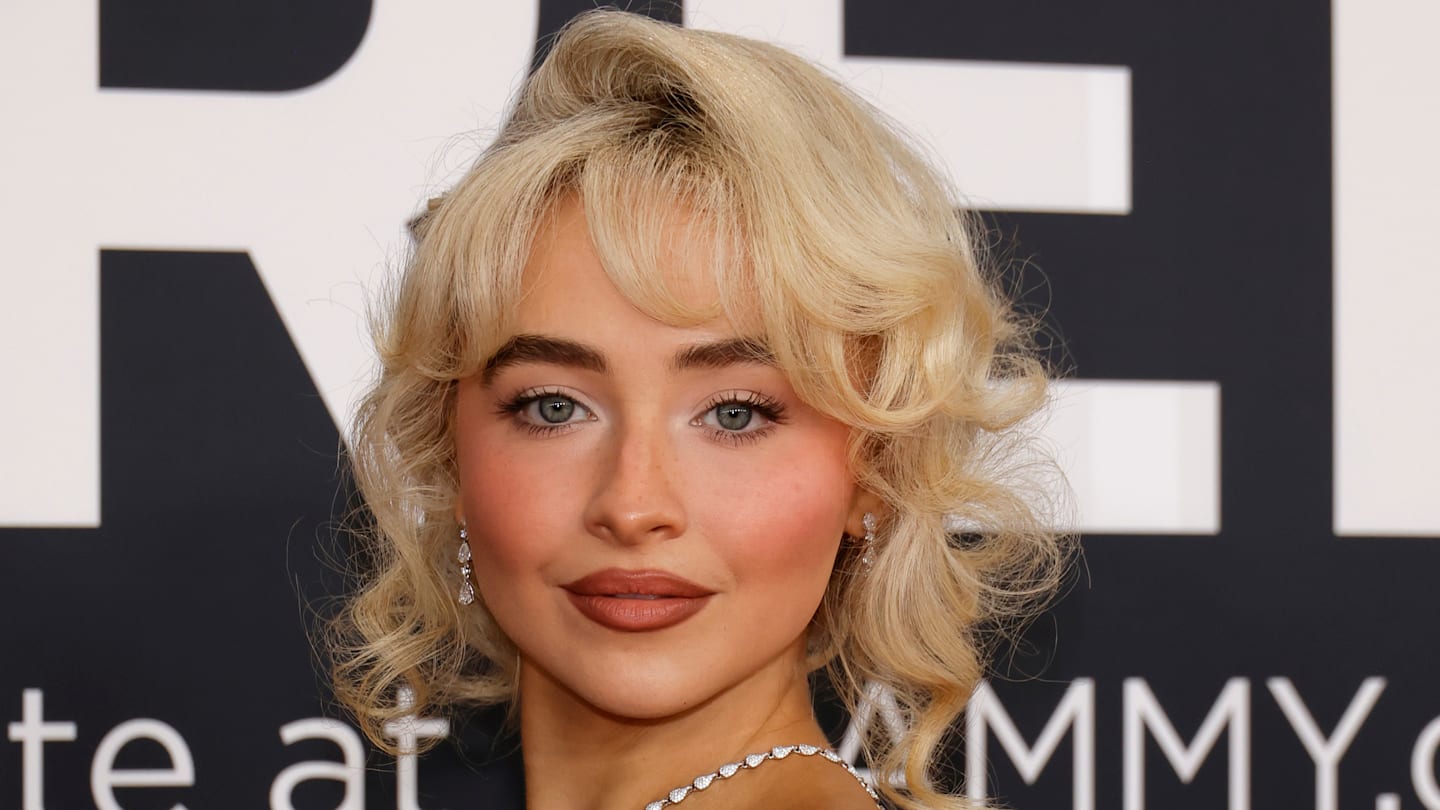 Sabrina Carpenter Is Angelic As Ever in Curve-Hugging White Knit Midi Dress