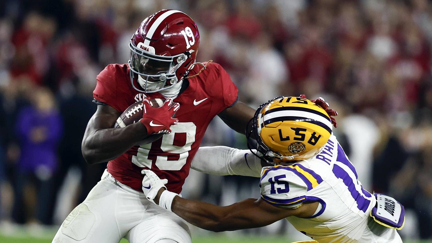 Alabama WR Kendrick Law Prepares to Play in Home State at LSU