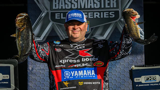 Bill Lowen Takes the Lead at Bassmaster Elite on St. Johns River