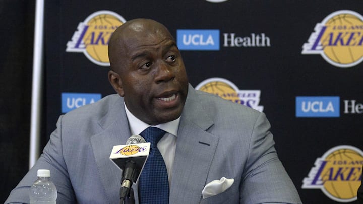 Lakers Legend Magic Johnson Reacts To Pat Riley News