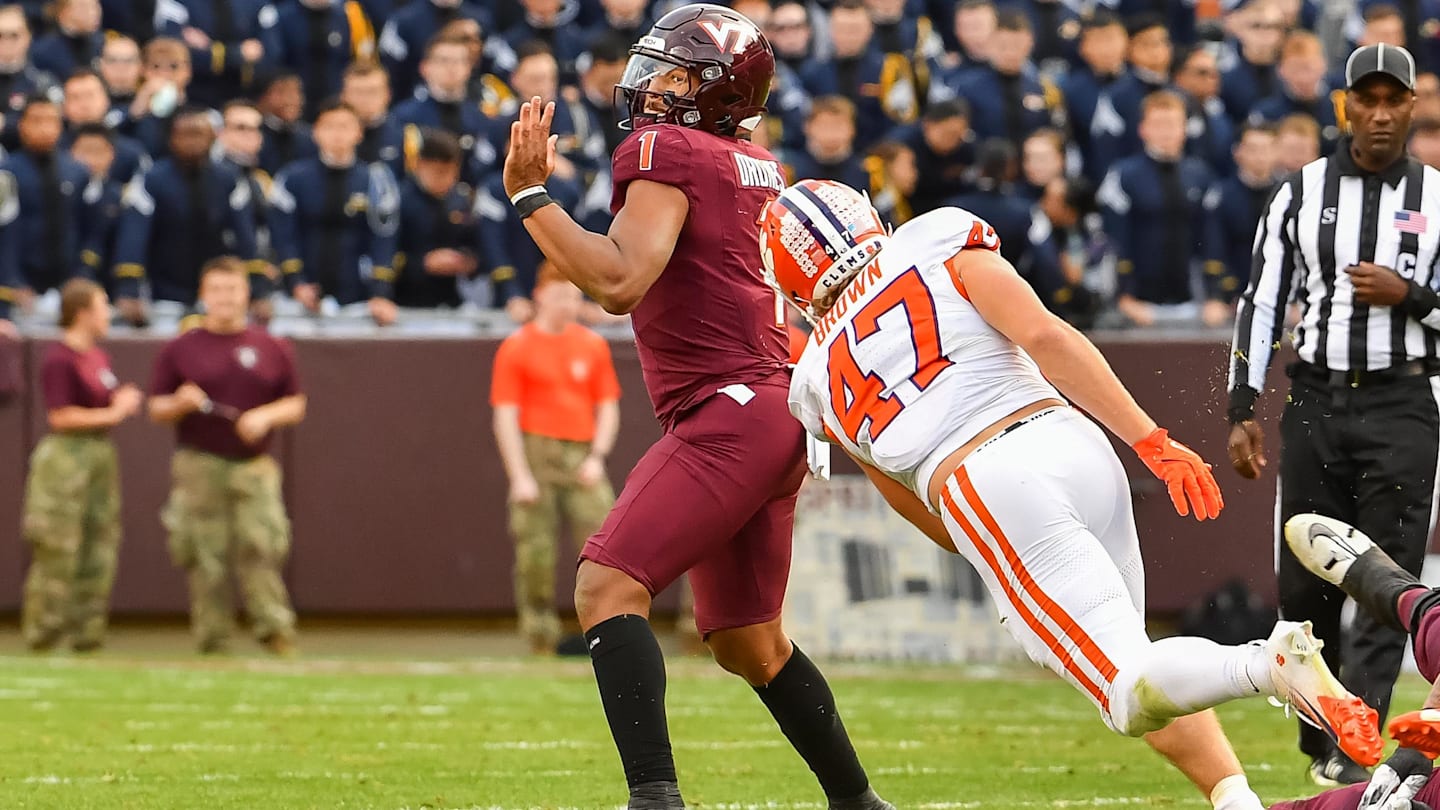 Virginia Tech QB Kyron Drones Ranked No. 4 in ACC Preseason Player of the Year Poll