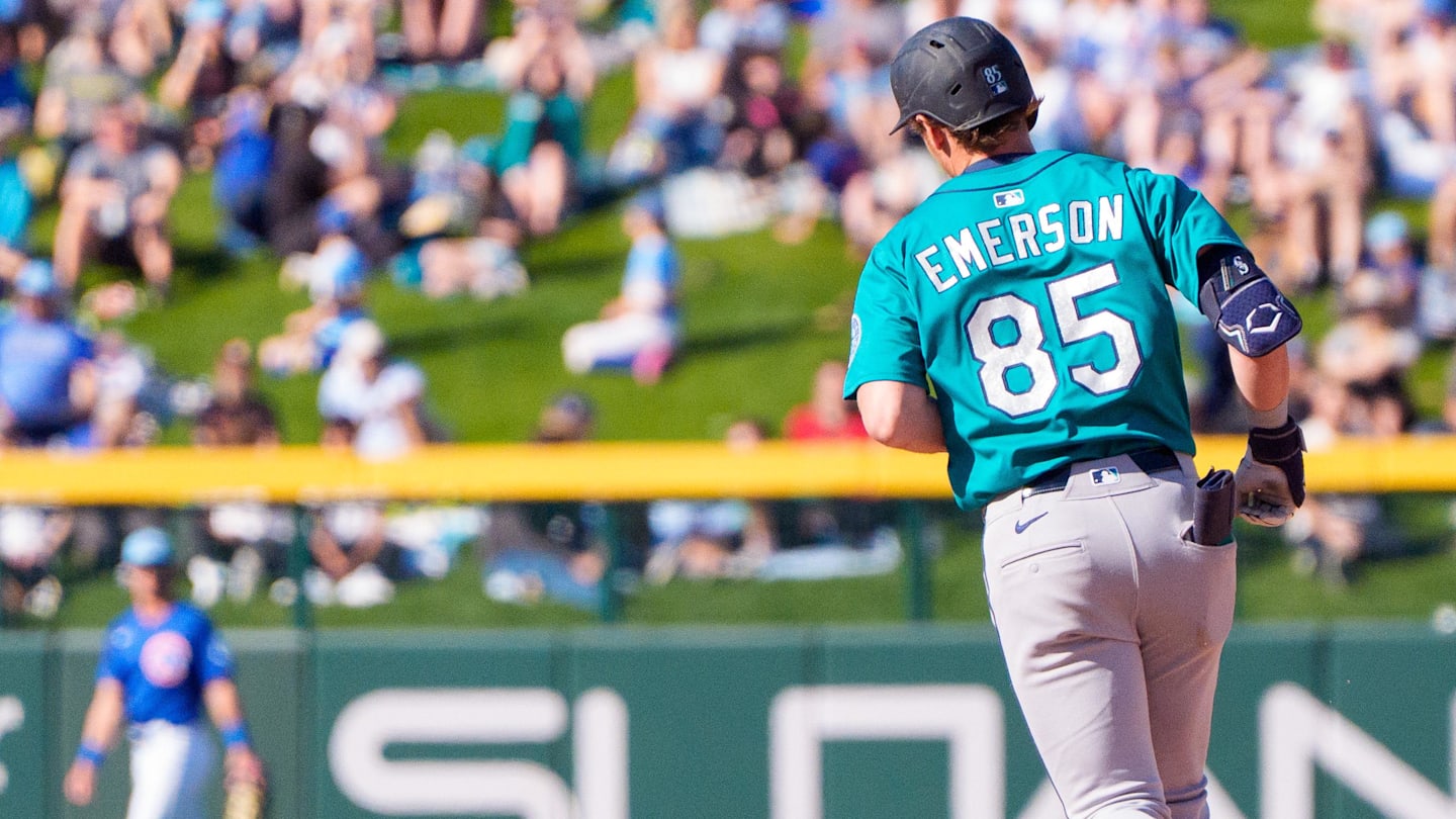Seattle Mariners Top Prospect Colt Emerson Hits His First Spring ...