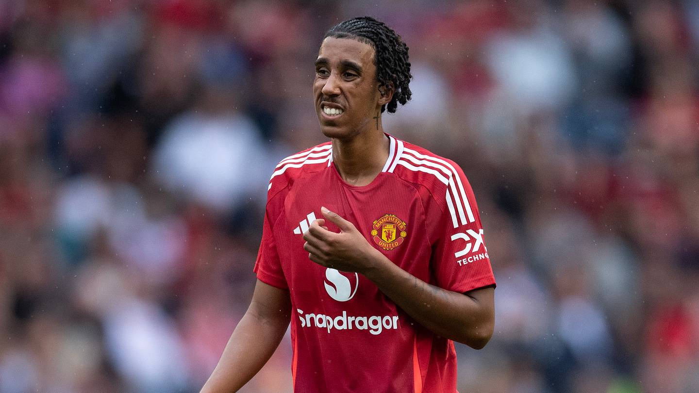 Leny Yoro spotted on crutches as Man Utd injury nightmare continues ...